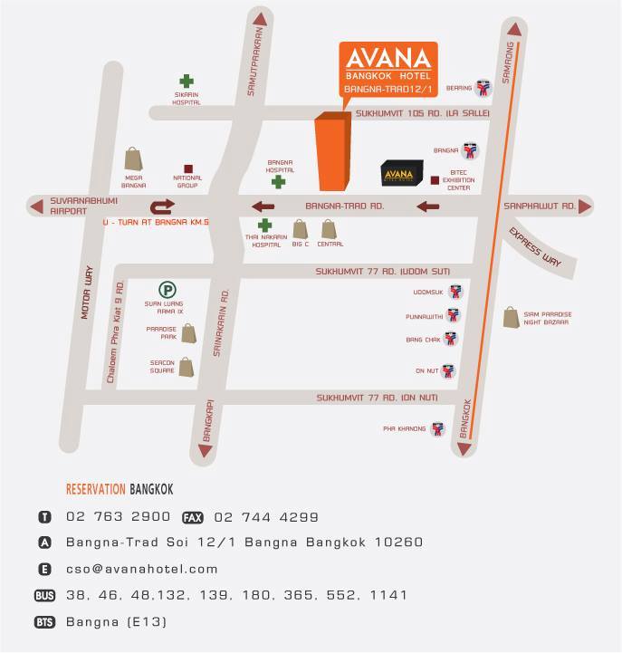 avana map – Your all in one service and gateway to Bangkok Thailand